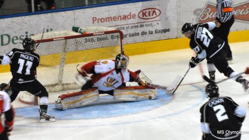 Jonathan Lessard coule les Olympiques - LHJMQ