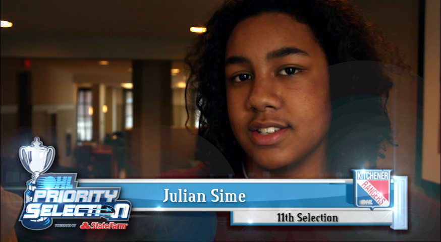 Julian Sime Interview - Kitchener Rangers