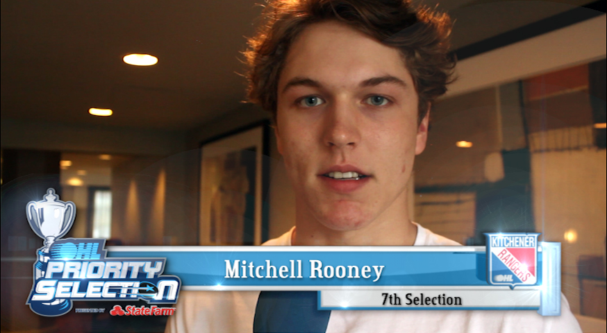 Mitchell Rooney Interview - Kitchener Rangers