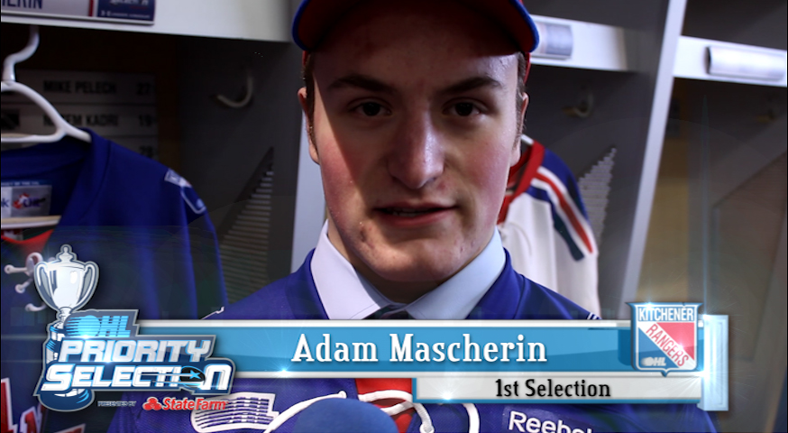 Adam Mascherin Interview - Kitchener Rangers