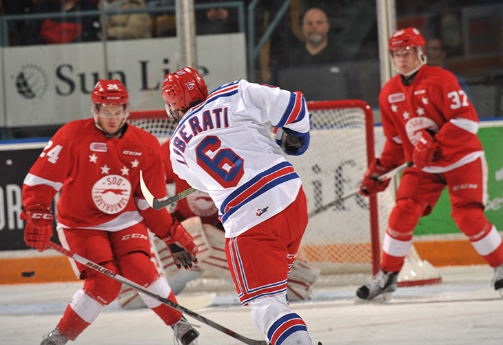 Five goal third period helps Soo sink Rangers - Kitchener Rangers