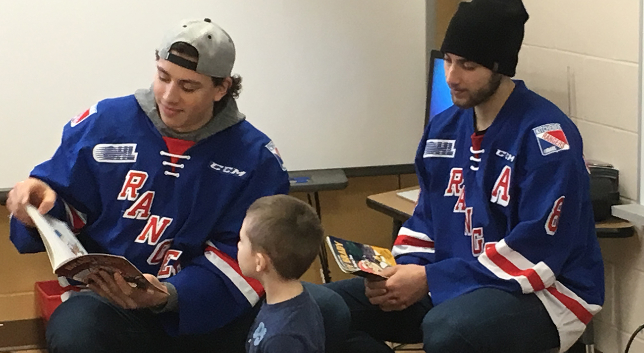 Bunnaman and Di Perna host a Read with the Rangers on the RBC School ...