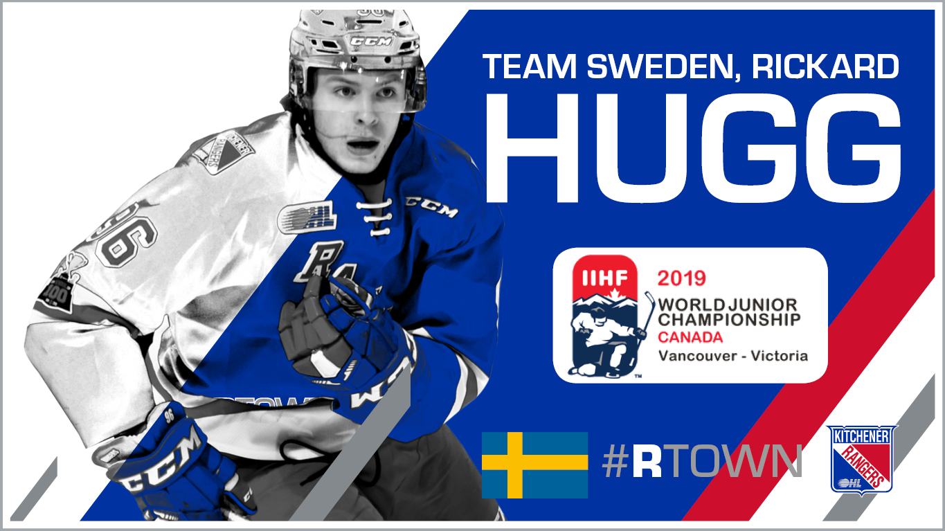 Hugg named to final roster for Team Sweden at World Juniors - Kitchener ...