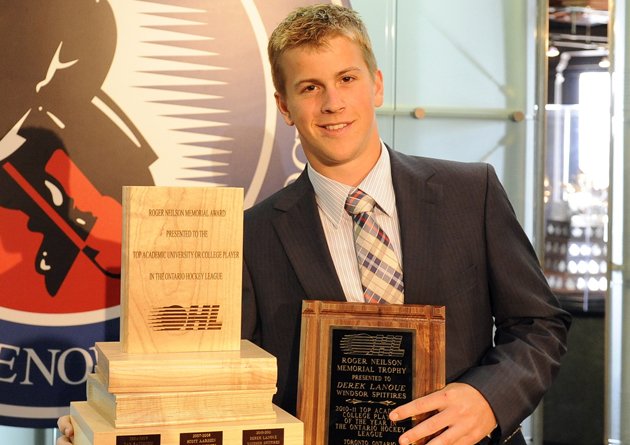 Spits grad Lanoue succeeding off-ice - Ontario Hockey League