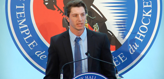 Michael Sgarbossa at the OHL Awards - Ontario Hockey League