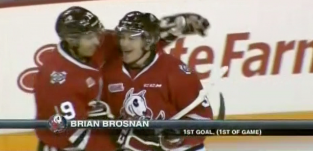 Brian Brosnan - First Goal - Ontario Hockey League