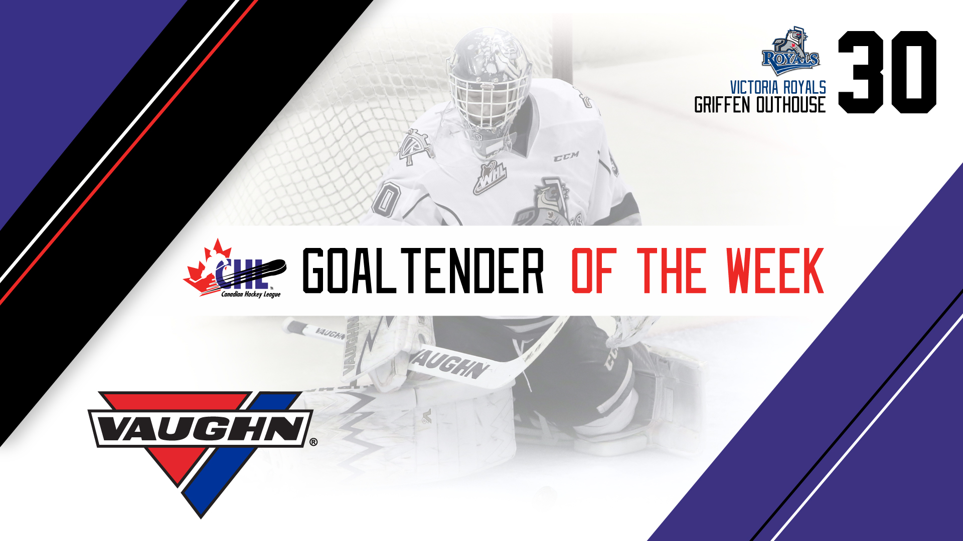 Royals' Outhouse named Vaughn CHL Goaltender of the Week - Western ... Royals' Outhouse named Vaughn CHL Goaltender of the Week - Western ...