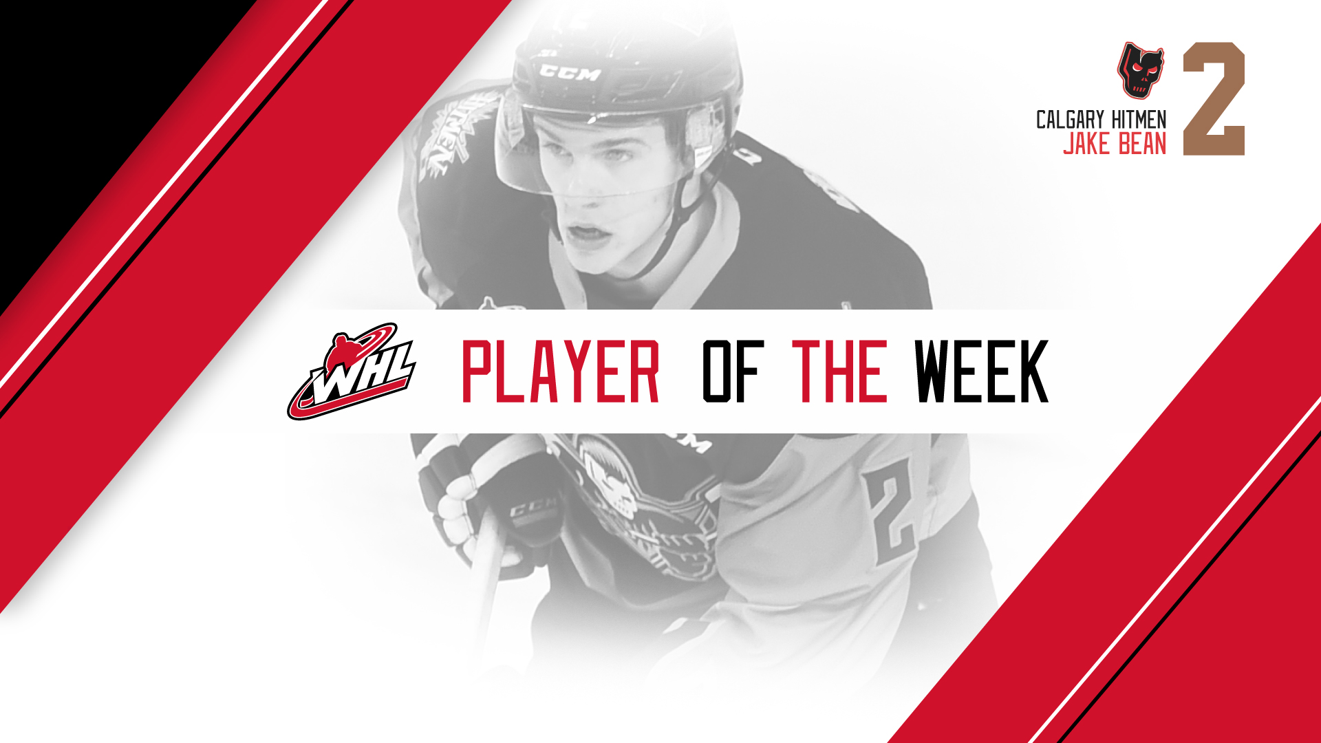 Hitmen's Bean named WHL Player of the Week - Western Hockey League