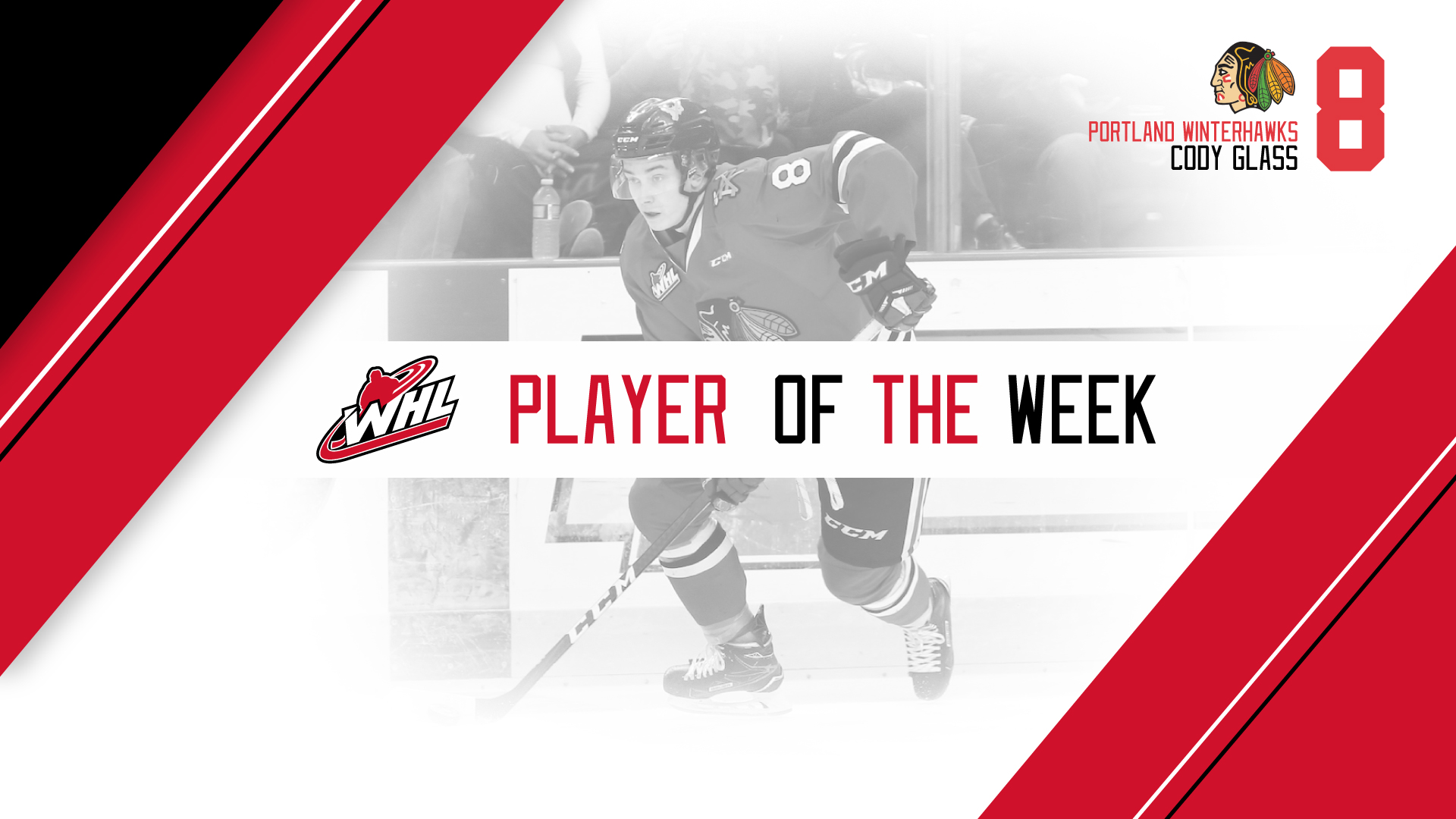 Winterhawks' Glass named WHL Player of the Week - Western Hockey League