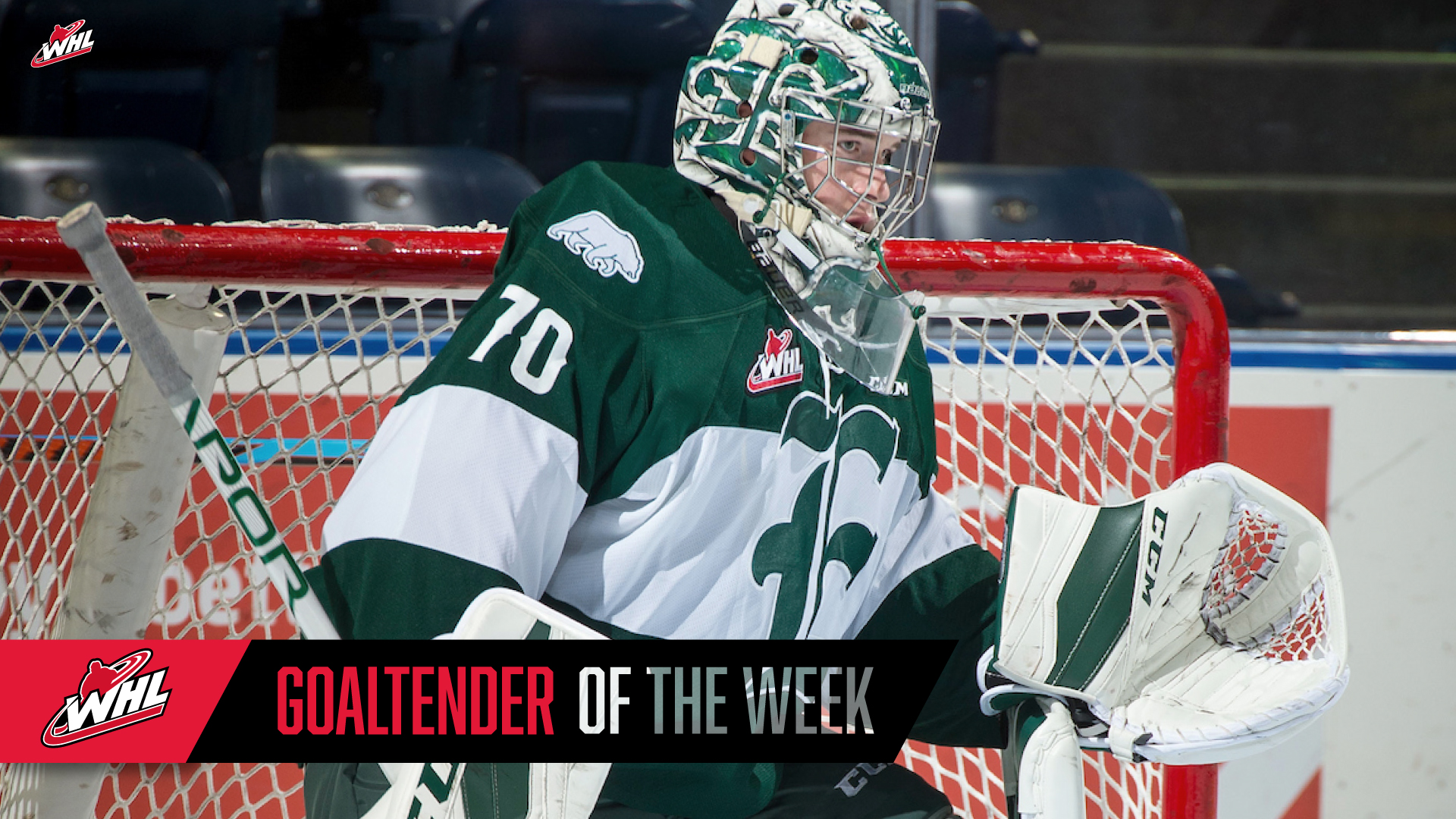 Silvertips' Hart named WHL Goaltender of the Week - Western Hockey League