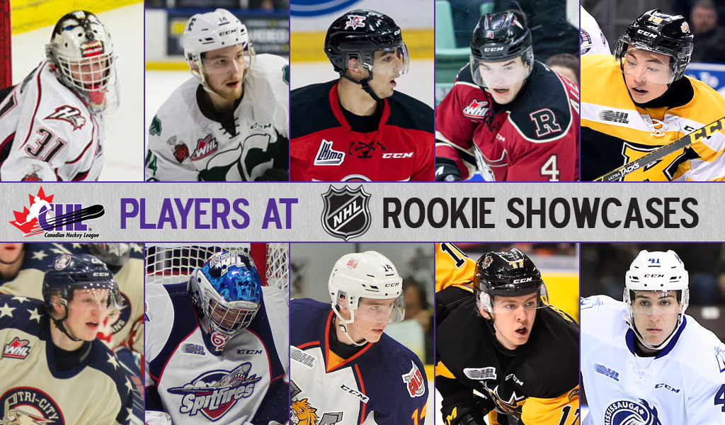 CHL stars get noticed at NHL Rookie Showcases - Canadian Hockey League