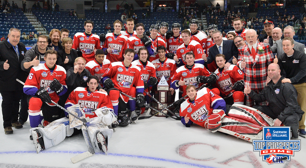 EVAN BOUCHARD HAS STANDOUT NIGHT AT SHERWIN WILLIAMS TOP PROSPECT GAME ...