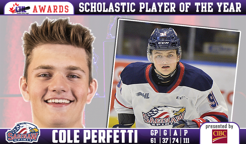 Cole Perfetti wins CHL Scholastic Player of the Year Award presented by ...