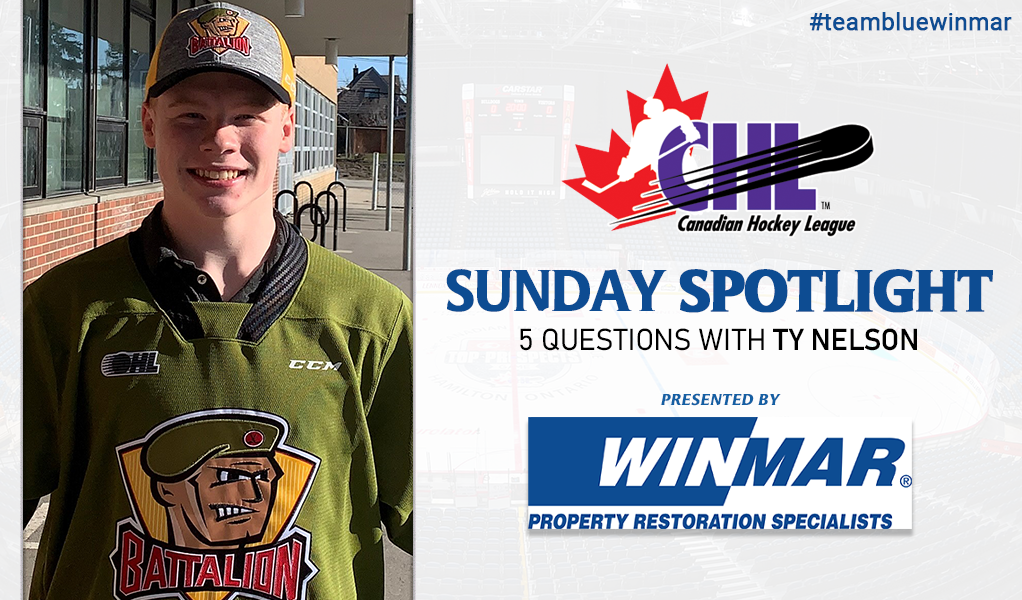 CHL Sunday Spotlight – 5 Questions with Battalion’s Ty Nelson ...