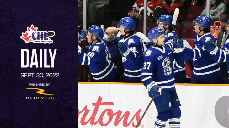 CHL Daily: Sept. 30, 2022 - CHL