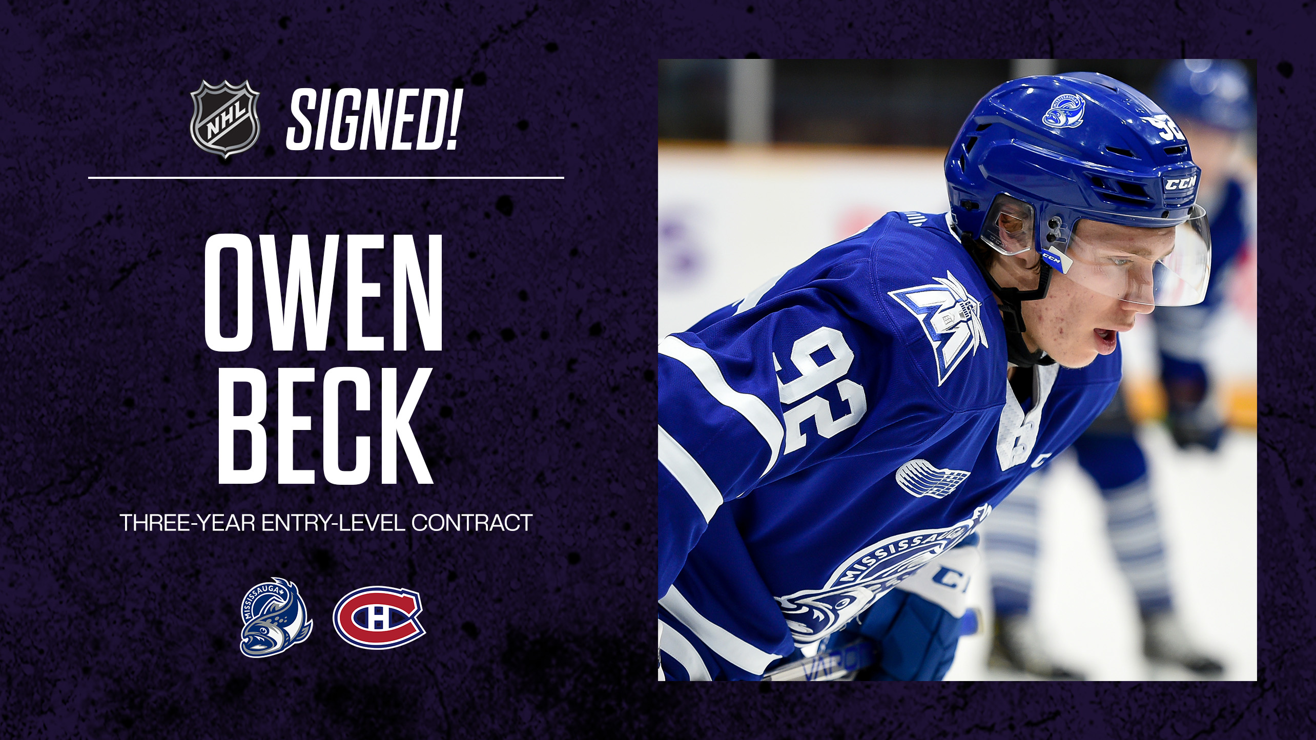 Beck signs entry-level contract with Montreal - Canadian Hockey League