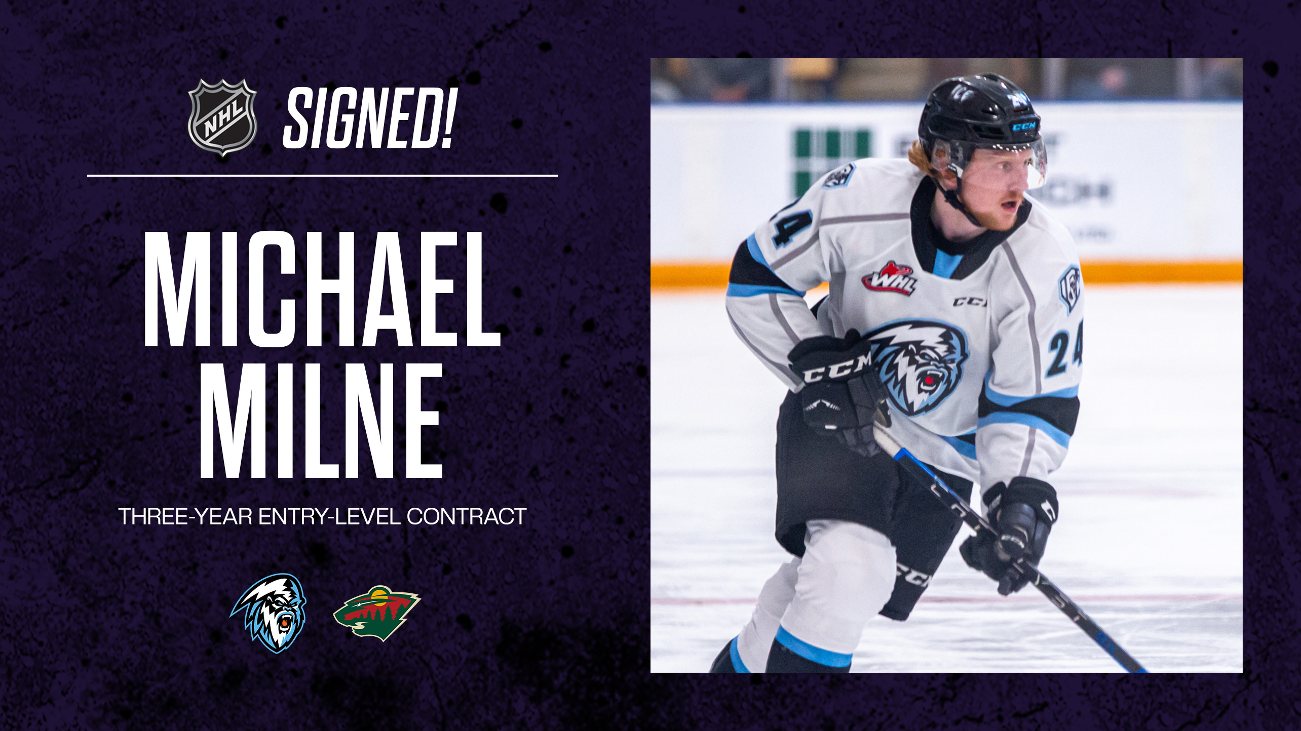 Milne signe un contrat d'entrée de gamme avec Wild | Canadian Hockey League