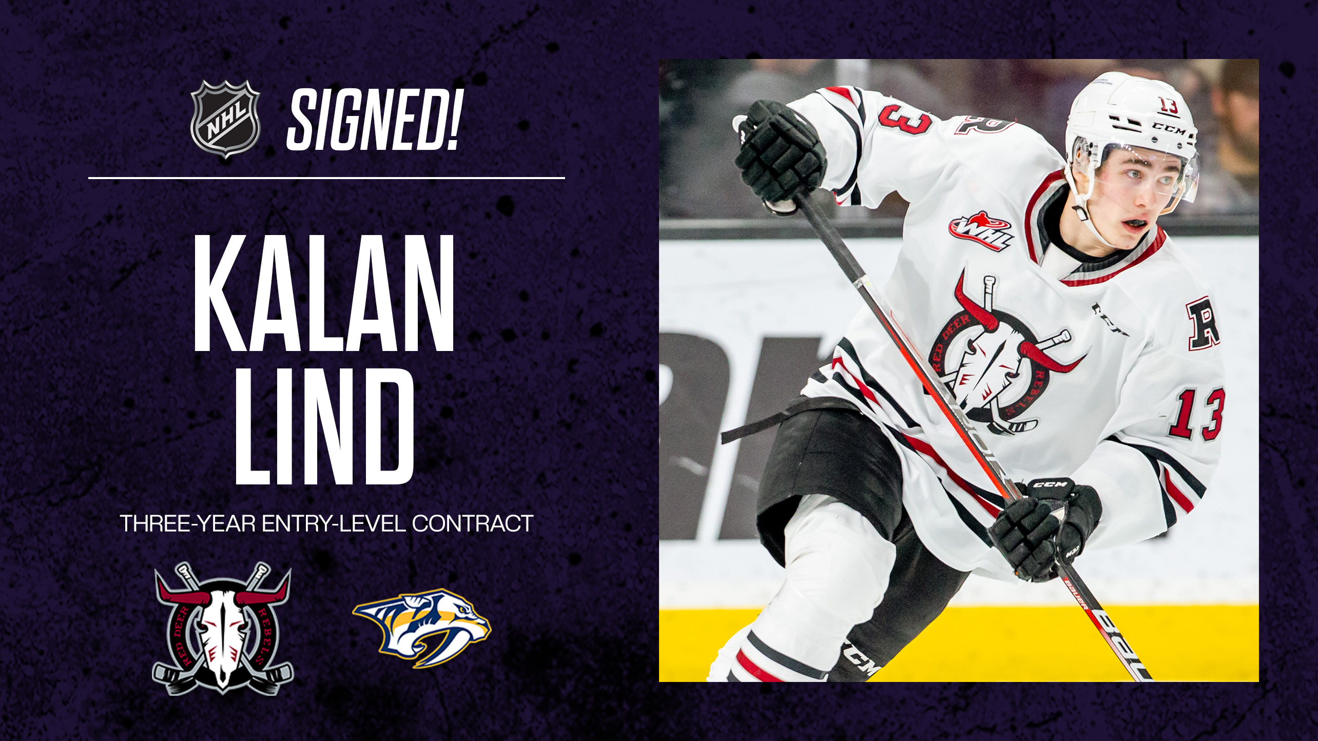 Lind agrees to entry-level deal with Nashville - Canadian Hockey League